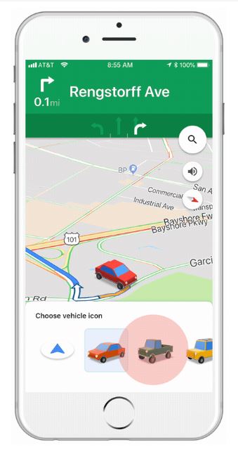 Google puts vehicle icons on Google Maps for iOS – Entelechy Asia